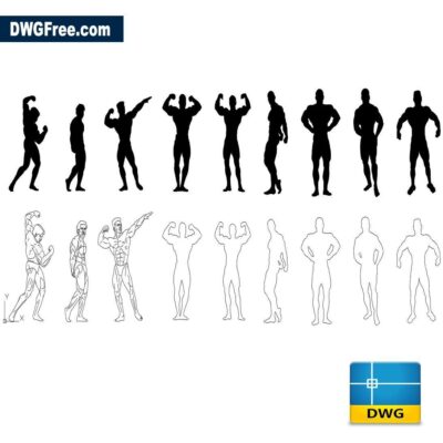 Yoga DWG Download AutoCAD Blocks Model. 2D AutoCad