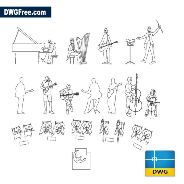 Download FREE People in the Kitchen in a Restaurant DWG file | CAD.