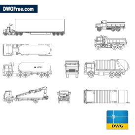 Trucks Cads DWG - Download Autocad Blocks Model.