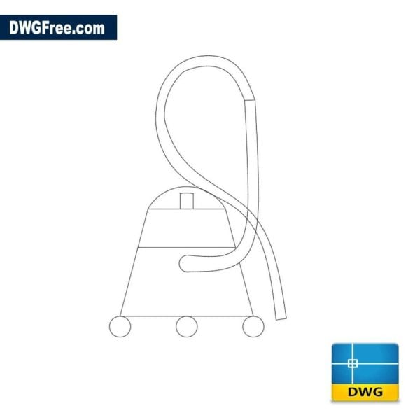 Vacuum cleaner DWG AutoCad