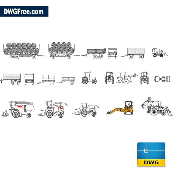 Agricultural Machinery DWG AutoCad