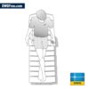 Beach chair with person, top view DWG AutoCad