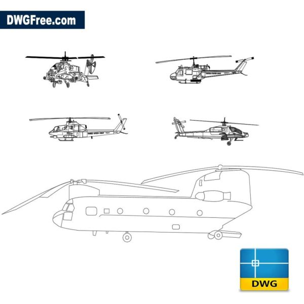 Helicopter DWG AutoCad