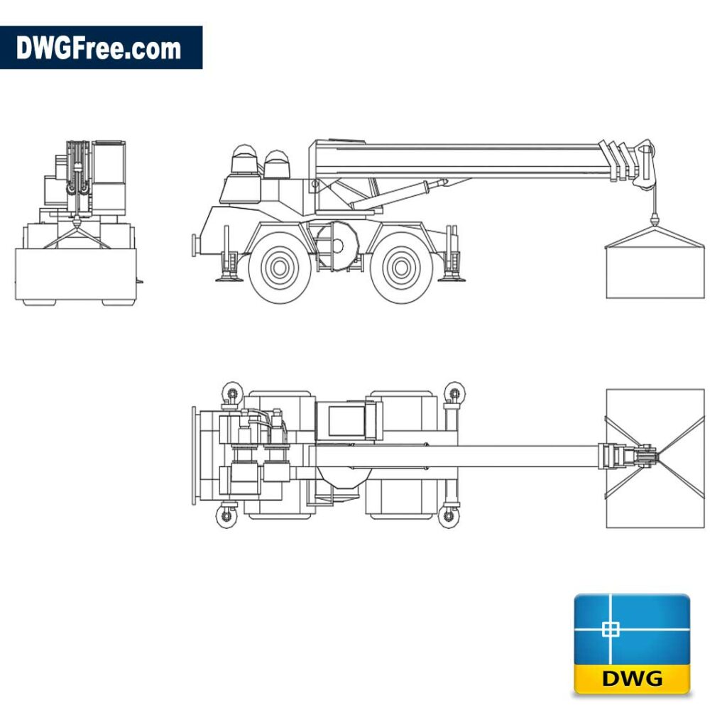 Plataforma elevatória móvel DWG Baixe o AutoCAD Blocks Model. AutoCad
