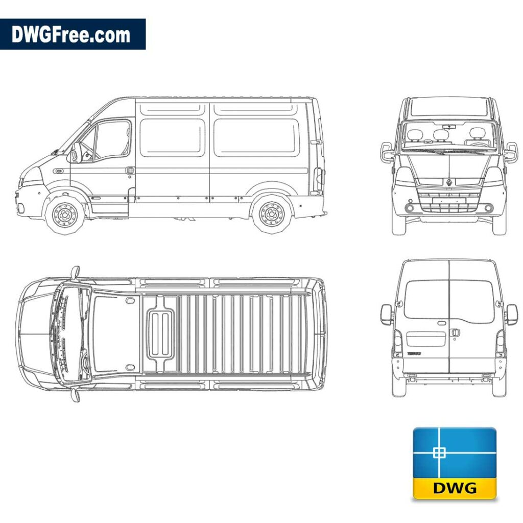 Renault Master DWG Download AutoCAD Blocks Model renault-master-dwg-download-autocad-blocks-model