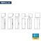 Shower cabins DWG AutoCad