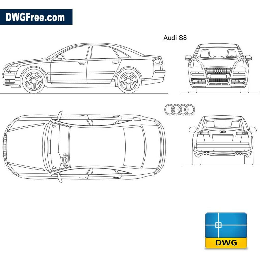 Audi S8 DWG AutoCad