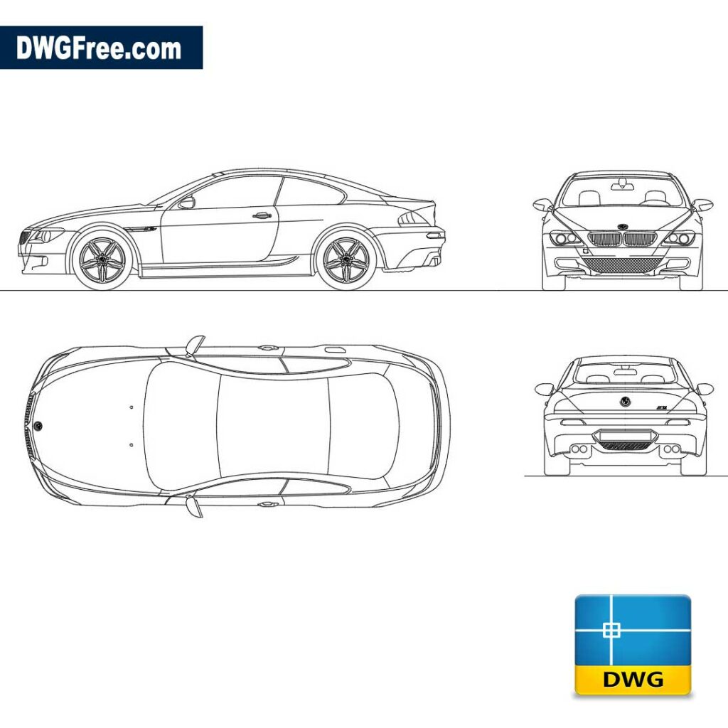 Bmw M6 completo DWG AutoCad