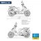 Piaggio Beverly DWG Drawing. Download free in Autocad 2D format.