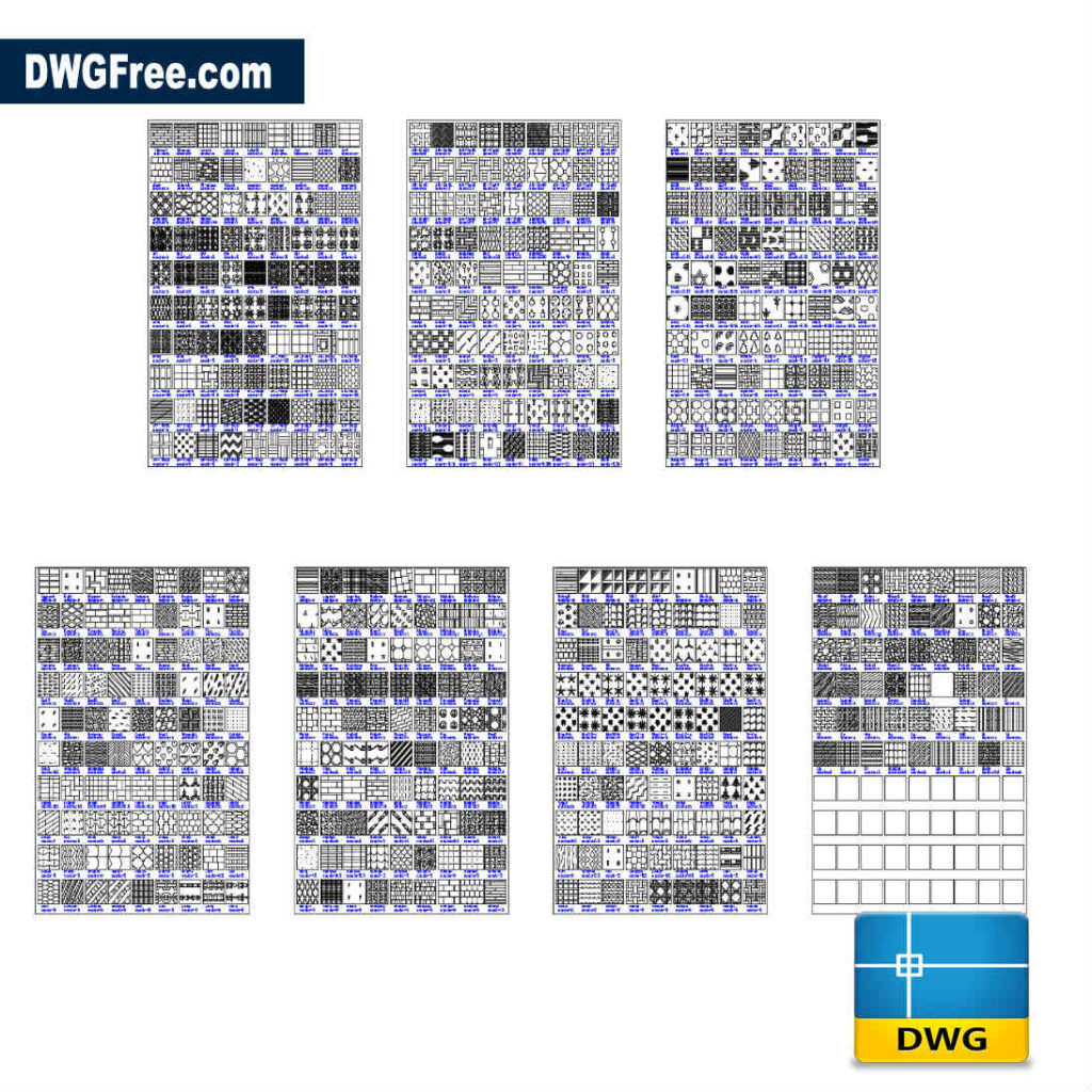 900 Free Autocad Hatch Patterns Drawing Download Free In Autocad 