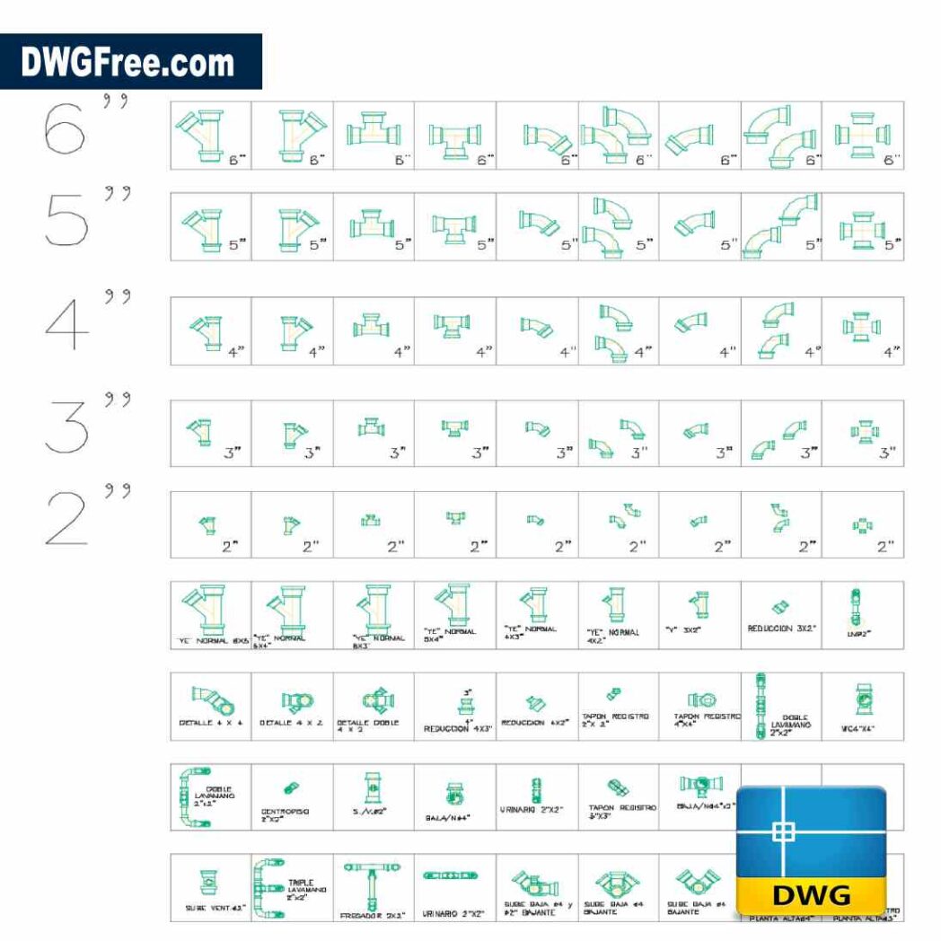 Pvc Pipes Drawing Download In Autocad DwgFree