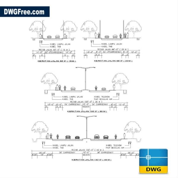 AutoCAD Bike Rack 2D DWG file. Download Free