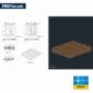 Dimensions of pallets DWG 2D and 3D Drawing. Download free.