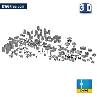 Furniture Objects in 3D DWG [ Drawing 2026 ] in AutoCAD. DwgFree