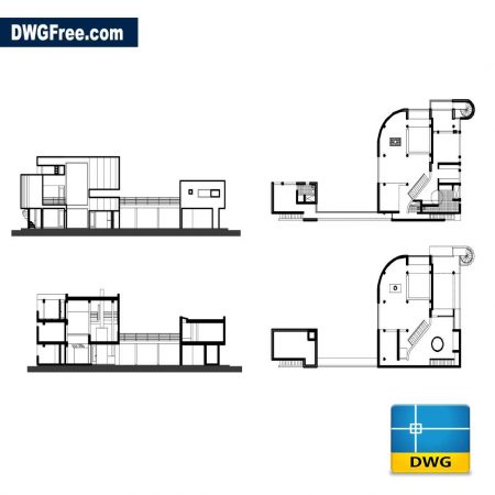 House Saltzman Richard Meier DWG 2D [Drawing 2026 ] DwgFree