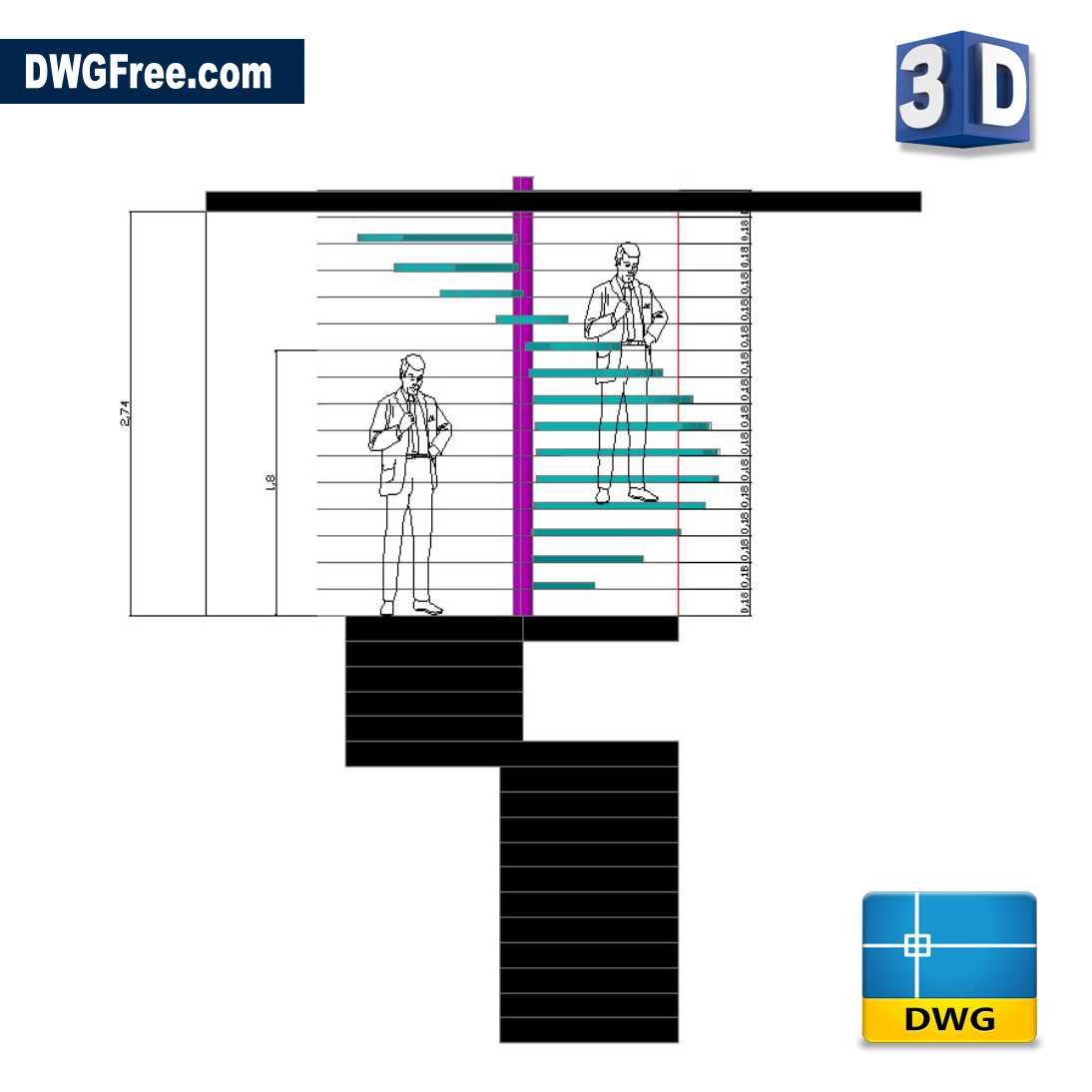 Spiral Staircase 3D DWG [ Drawing 2021 ] - in AutoCAD FREE. DwgFree