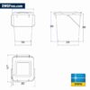 Dumpster DWG 2D Drawing. Download free in Autocad.