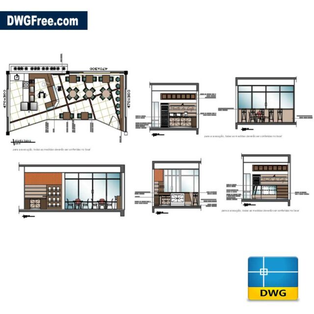Cafeteria DWG [ Drawing 2026 ] 2D in AutoCAD FREE. DwgFree