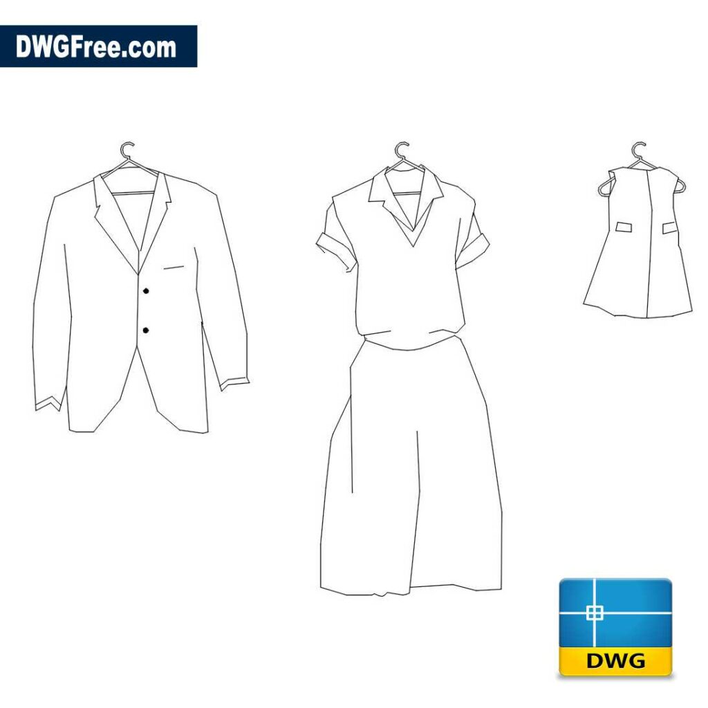 Clothes DWG [ Drawing 2026 ] in AutoCAD Free 2D. DwgFree