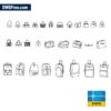 Bags DWG Free [ Drawing 2020 ] in AutoCAD Blocks 2D file Download.