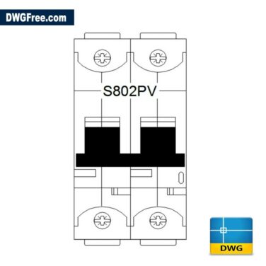 DC Switch DWG Free [ Drawing 2020 ] in AutoCAD Blocks.