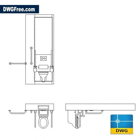 Toilet CAD blocks Free CAD Download in Bathroom | DWG