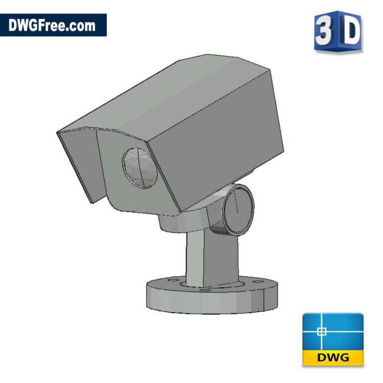 Security Camera 3D DWG Free Drawing 2020 In AutoCAD Blocks 