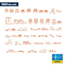 Shoes CAD DWG Free [ Drawing 2020 ] - in AutoCAD Blocks.
