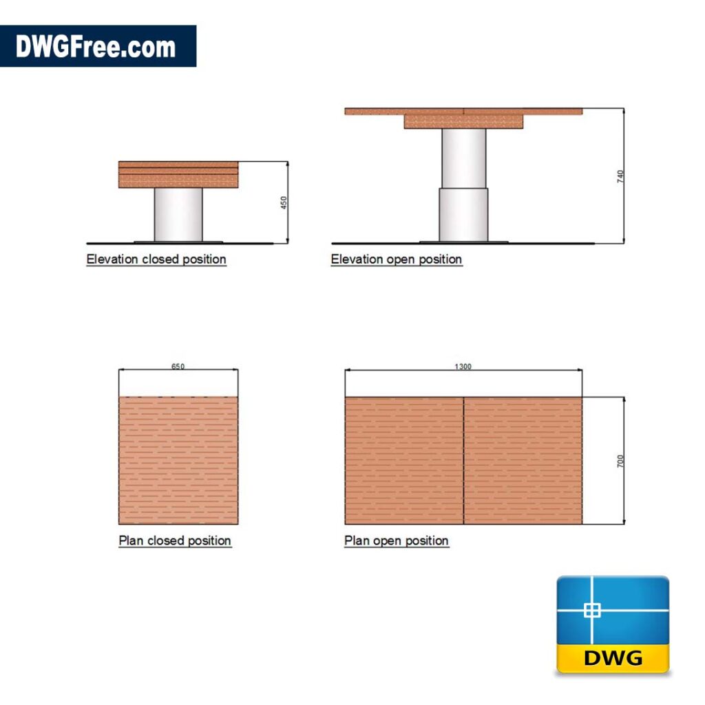 CAD Dishwashers DWG Free Library [ Drawing TOP 2D ] - AutoCAD files.