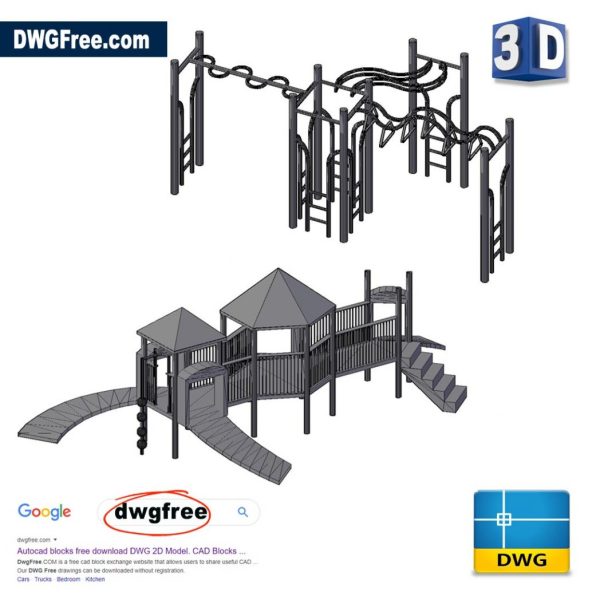 AutoCAD 3D models Drawing. Download now | DWG Free