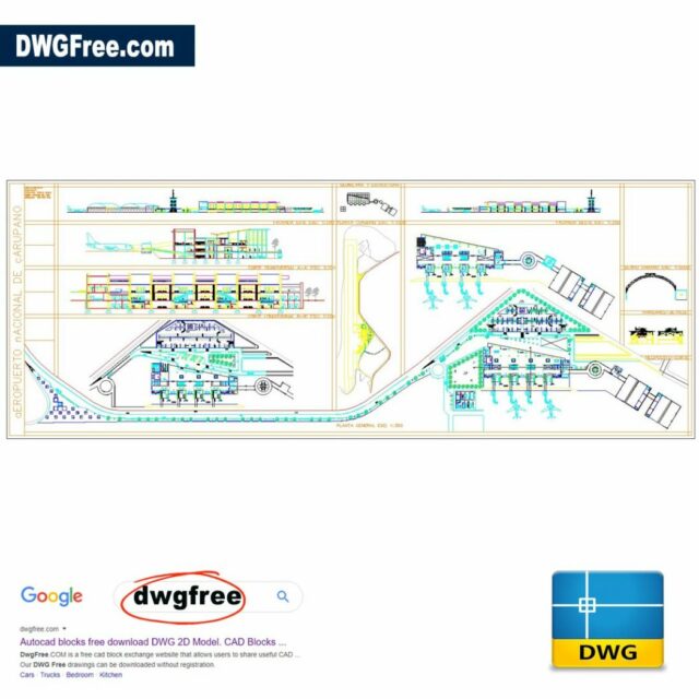 International Airport Projects DWG Blocks [ Drawing FREE ] in AutoCAD.