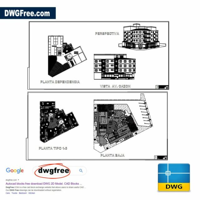 Multifamily Housing DWG Blocks [ Drawing FREE ] in AutoCAD files.
