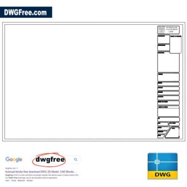 Letterhead DWG Blocks [ Drawing FREE ] for AutoCAD File Architect.