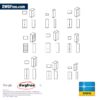 CAD Tall Cabinet DWG Free Library [ Drawing TOP 2D ] AutoCAD files.