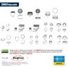 Free file Armchairs and soft puff 2D CAD in DWG.