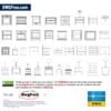 File Bedside Table 2D in DWG format drawing AutoCAD